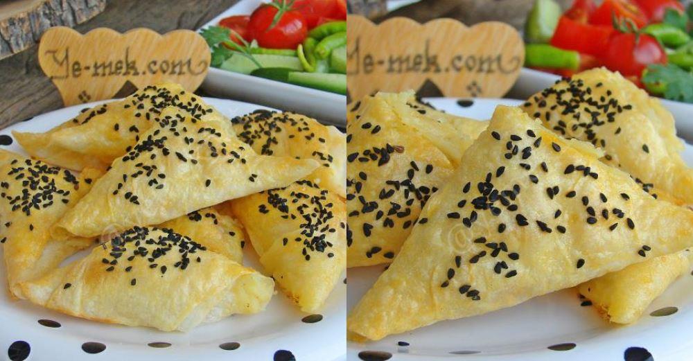 Potato Triangle Shaped Pastry Recipe | YemekNet
