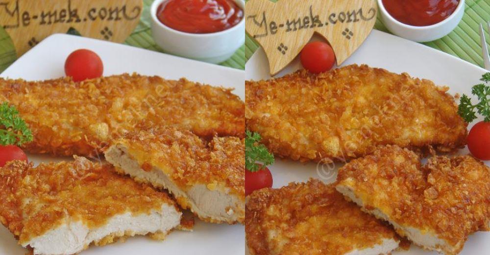 Mısır Gevrekli Tavuk Şinitzel Tarifi, Nasıl Yapılır? (Resimli) | Yemek ...