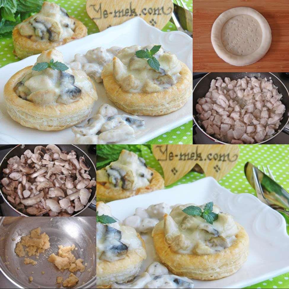Chicken Volovants Filled With Béchamel Sauce Recipe | YemekNet